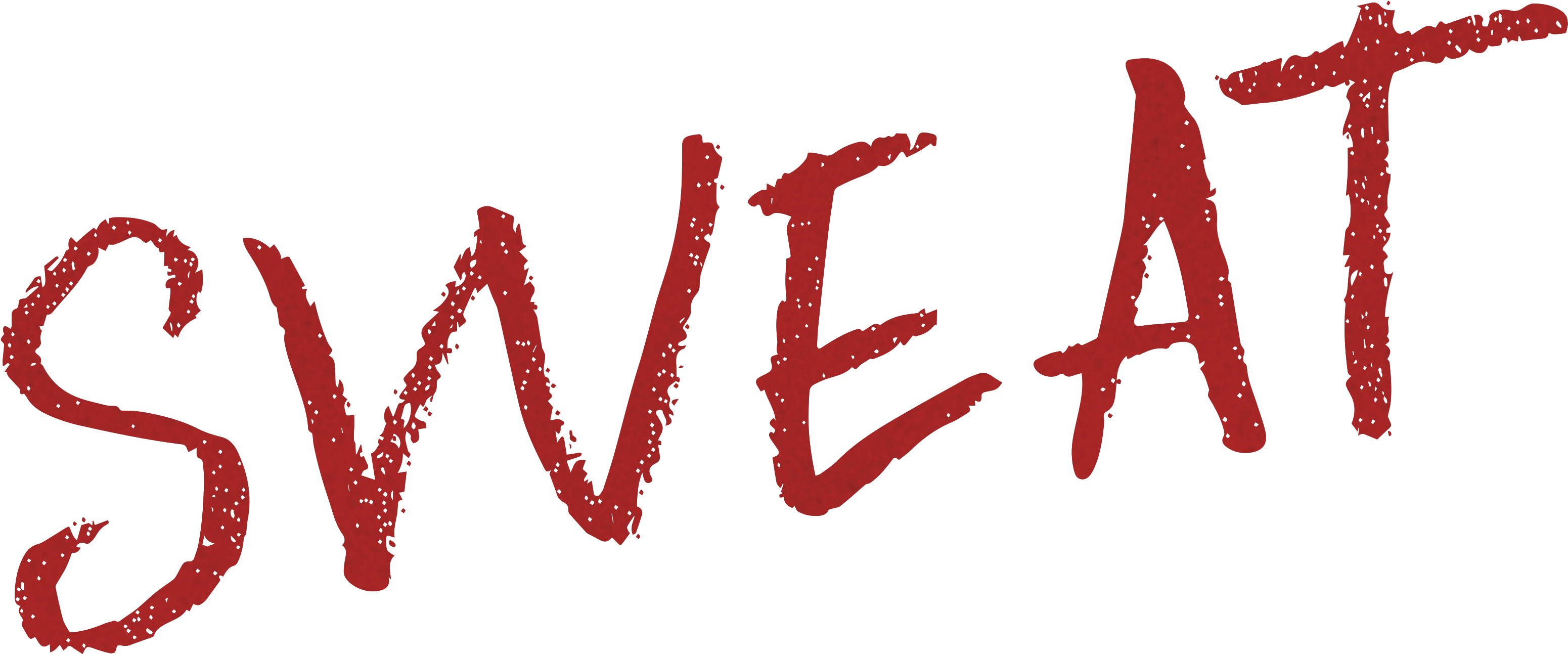 Sweat - Calligraphy (3100x1421), Png Download