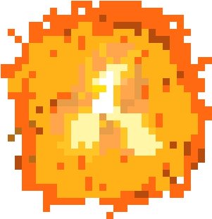 Download Pixel Explosion Png - Pixel Art Explosion Png | Transparent ...