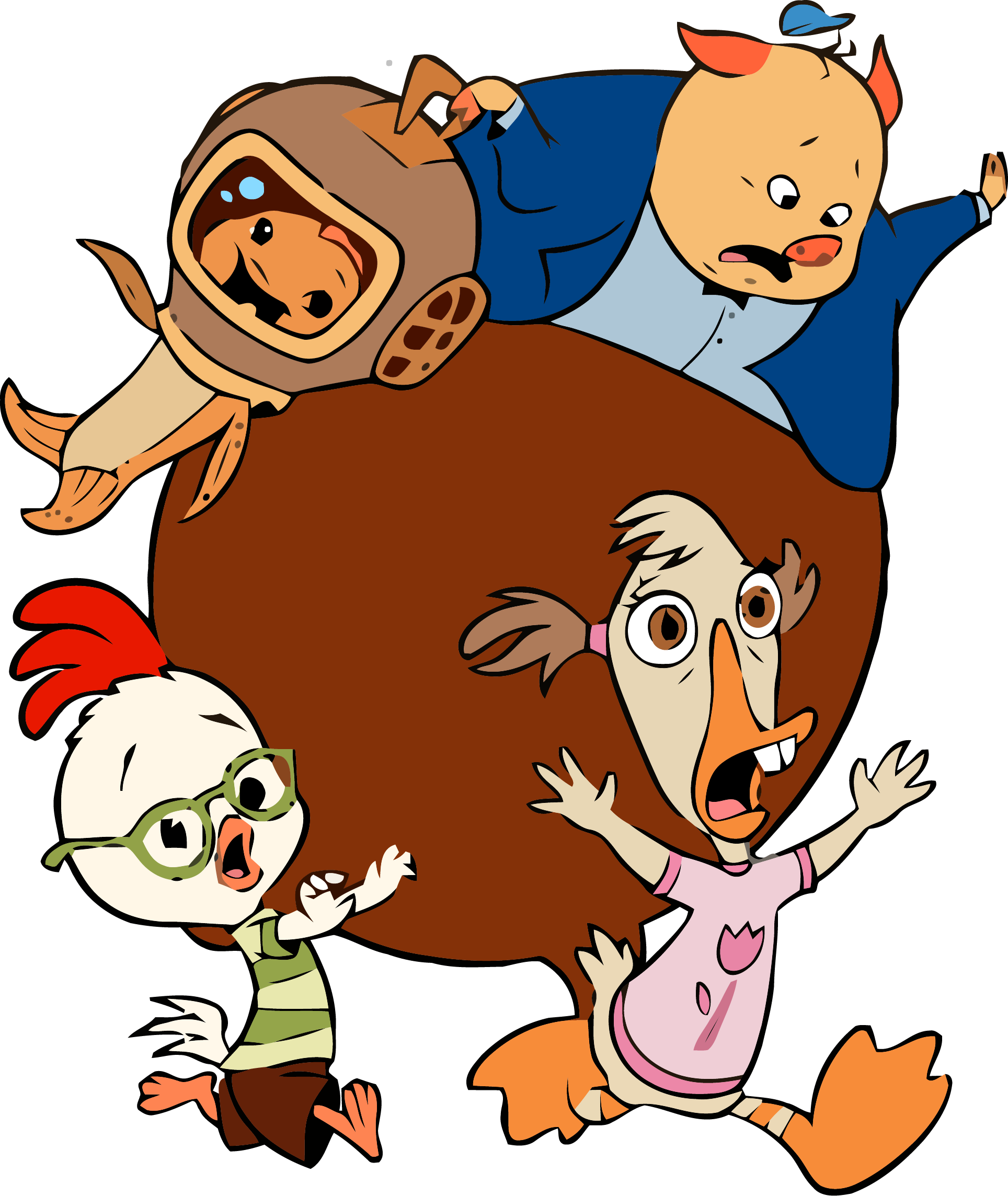 Chicken Little Run Clipart Png - Chicken Little Abby Runt Fish ...