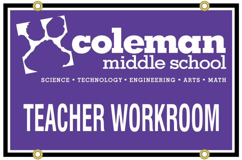 Hanging Sign With Full Color Imprint On Both Sides - Maple Shade High ...