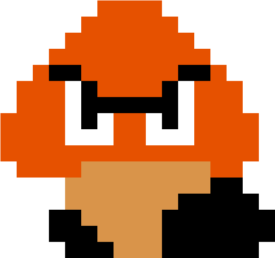 Goomba - Super Mario 8 Bit Goomba (1188x1188), Png Download