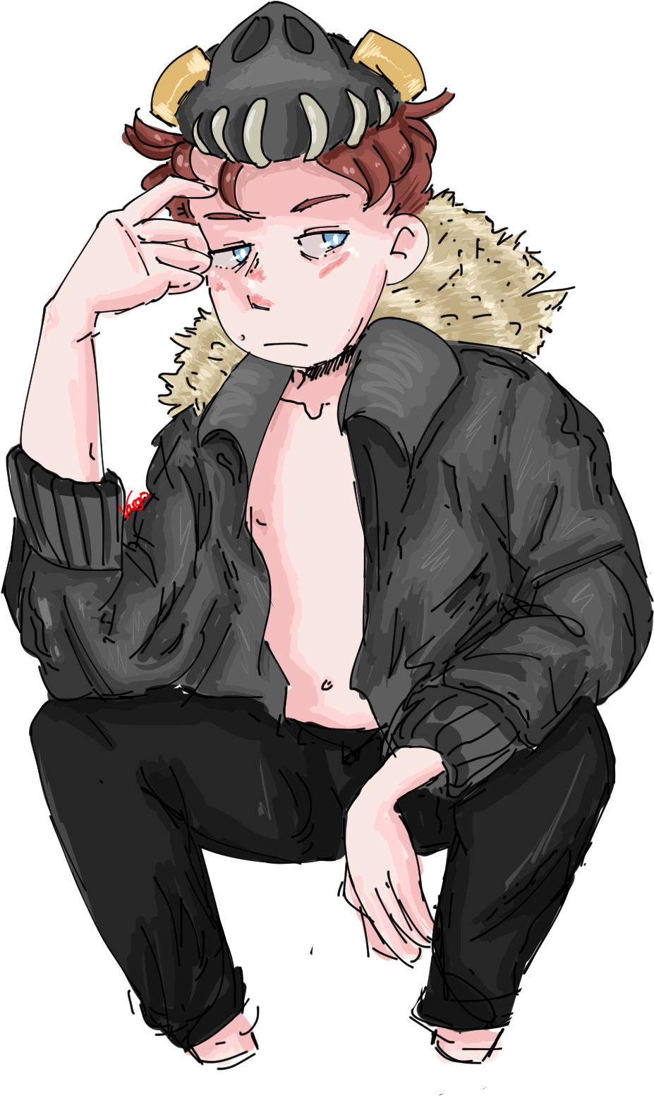 Download Pyro Pyrocynical My Art Cowardlymajor - Cartoon | Transparent ...