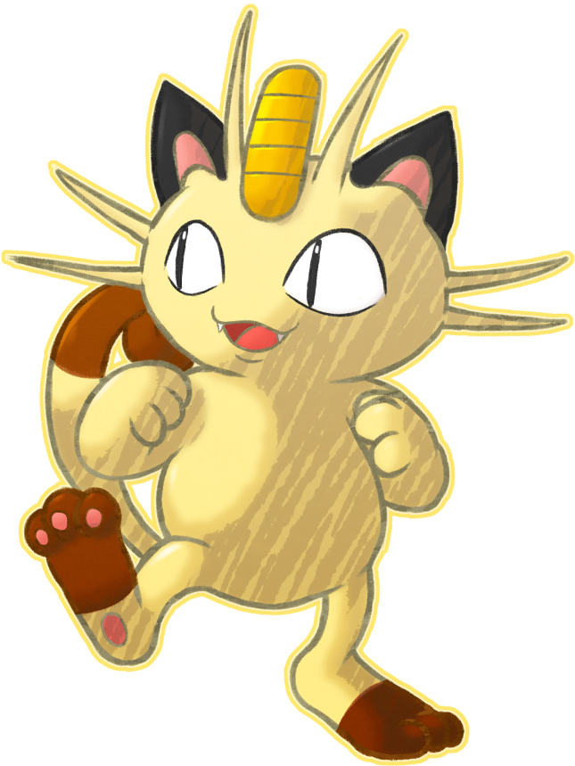 Download Meowth - Cartoon | Transparent PNG Download | SeekPNG