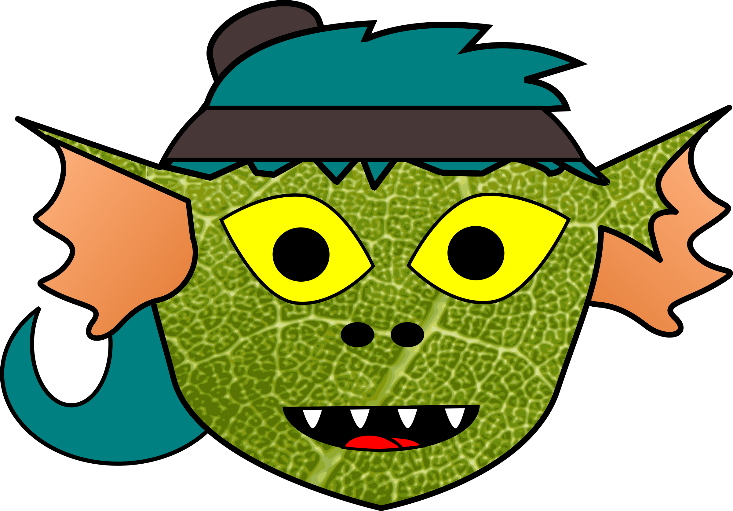 This Free Icons Png Design Of Lizard Girl (2400x1673), Png Download