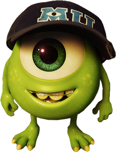 Mike Wazowski Png - Mike Wazowski Little (500x700), Png Download