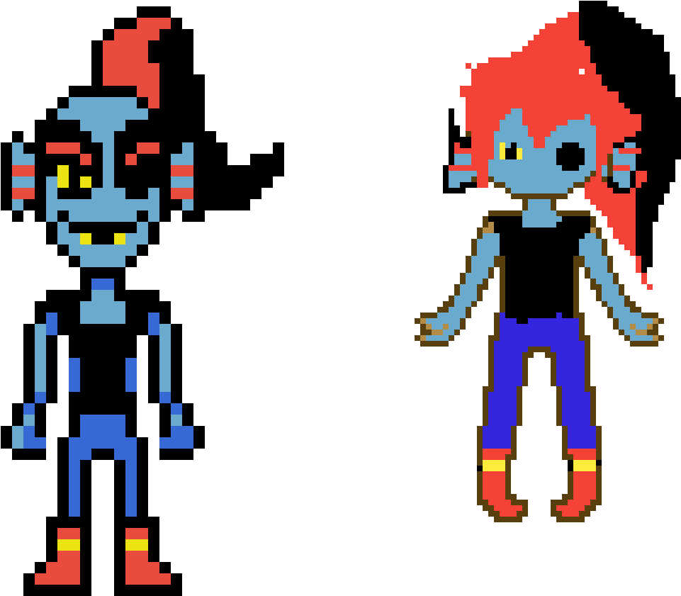 Download Undyne Chibi Version - Pixel Undyne From Undertale ...