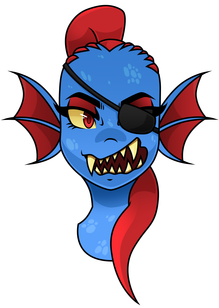 Transparent Undyne Sticker For Your Blog - Cartoon (894x1277), Png Download