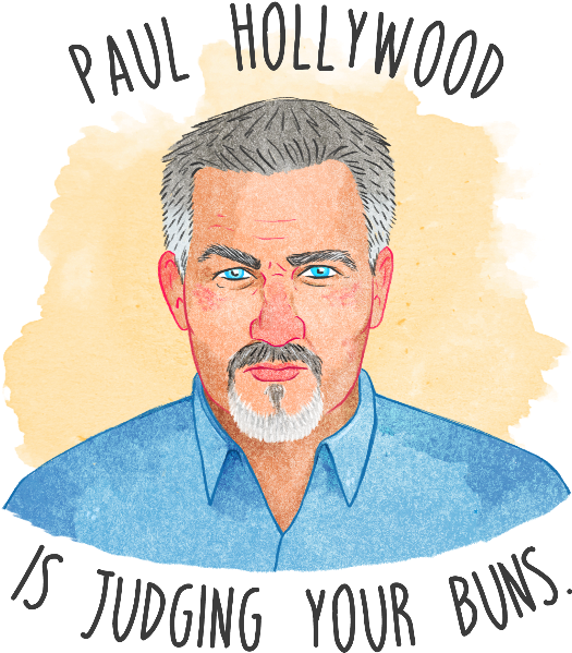 Gbbo Paul Hollywood - Poster (800x800), Png Download