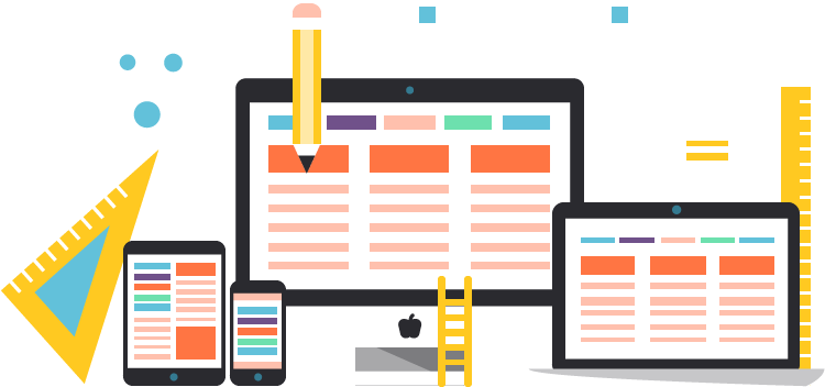 Website Design Services - Web Designing Vector Png (816x410), Png Download