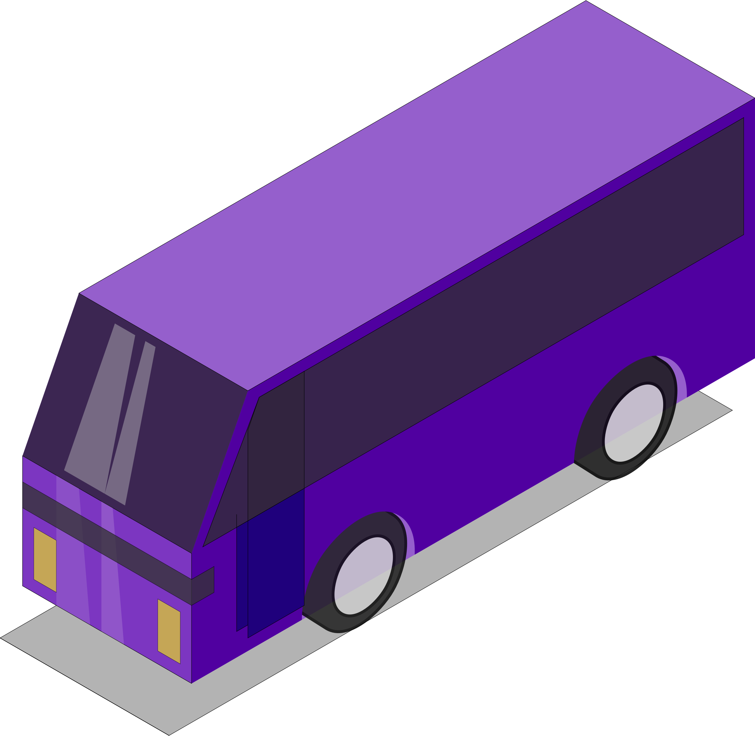 This Free Icons Png Design Of Purple Bus (2400x2340), Png Download