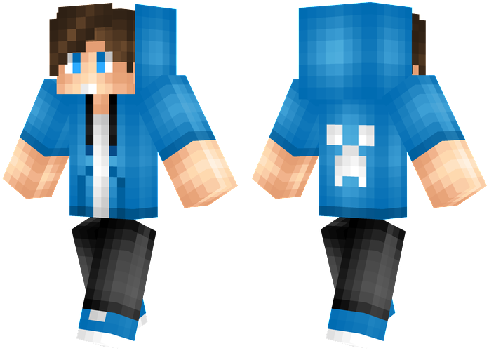 Light Blue Boy - Minecraft (716x514), Png Download