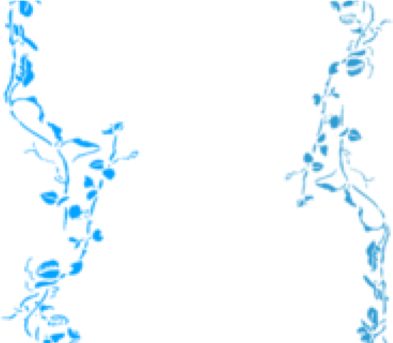 Blue Flower Clipart Blue Border Line - Border Designs Transparent ...