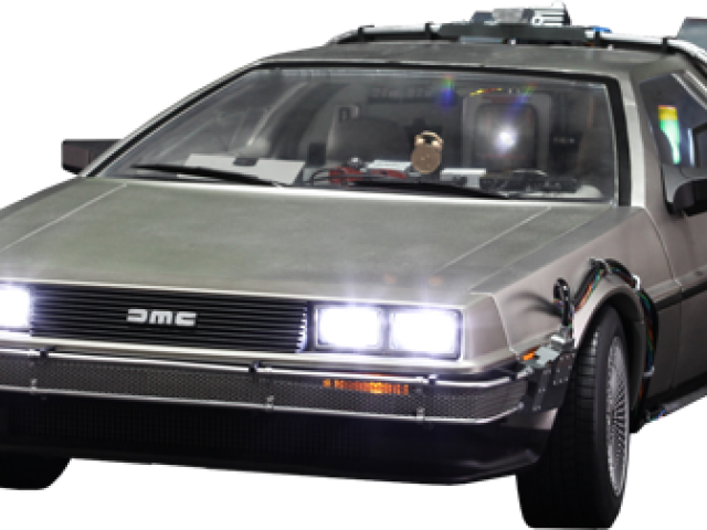 Download Delorean Clipart Flying - Back To The Future Delorean Plastic ...