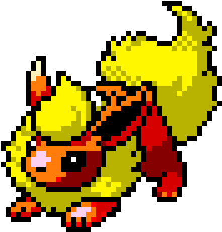 Flareon - Individual Pokemon Sprites (760x570), Png Download