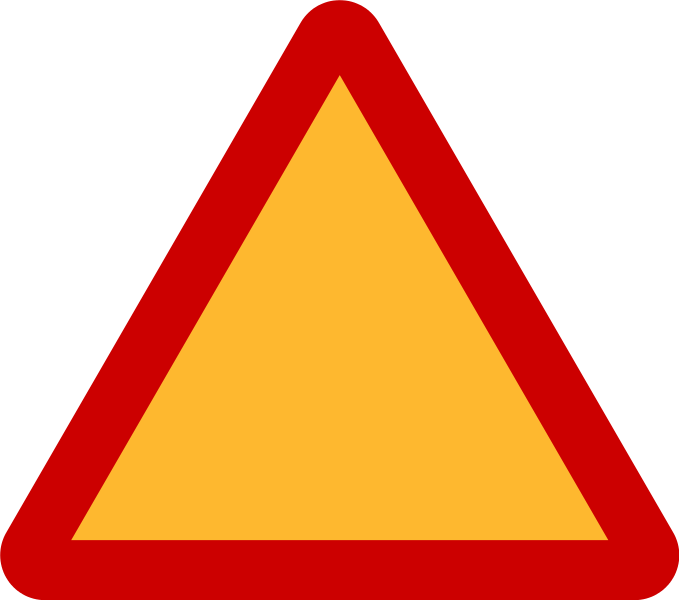 Download Triangle Clipart Caution - Blank Warning Sign Png ...