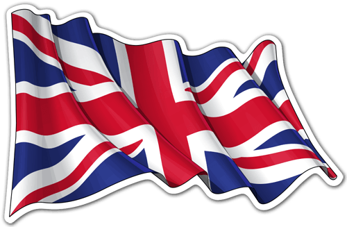 Car & Motorbike Stickers - Flag Of England Vector (500x327), Png Download