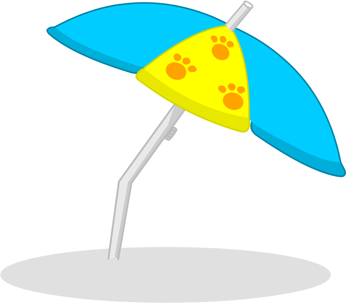 Sombrilla De Playa Png (1170x1045), Png Download