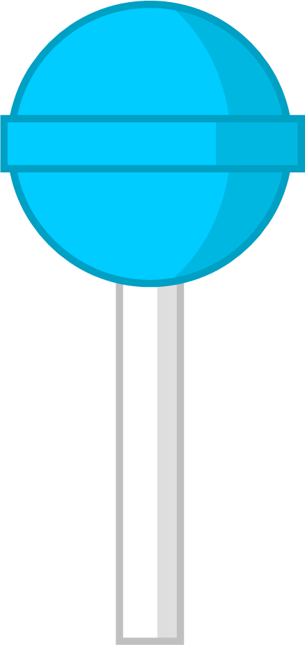 Blue Raspberry Lollipop - Bfdi Lollipop Body (438x924), Png Download