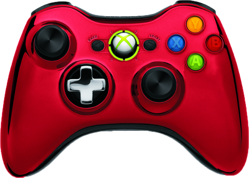 Download Red Chrome Xbox 360 Controller | Transparent PNG Download ...