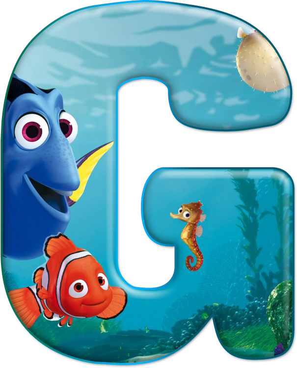 Download Alfabeto Decorativo Nemo Png - Finding Nemo Alphabet Letters ...