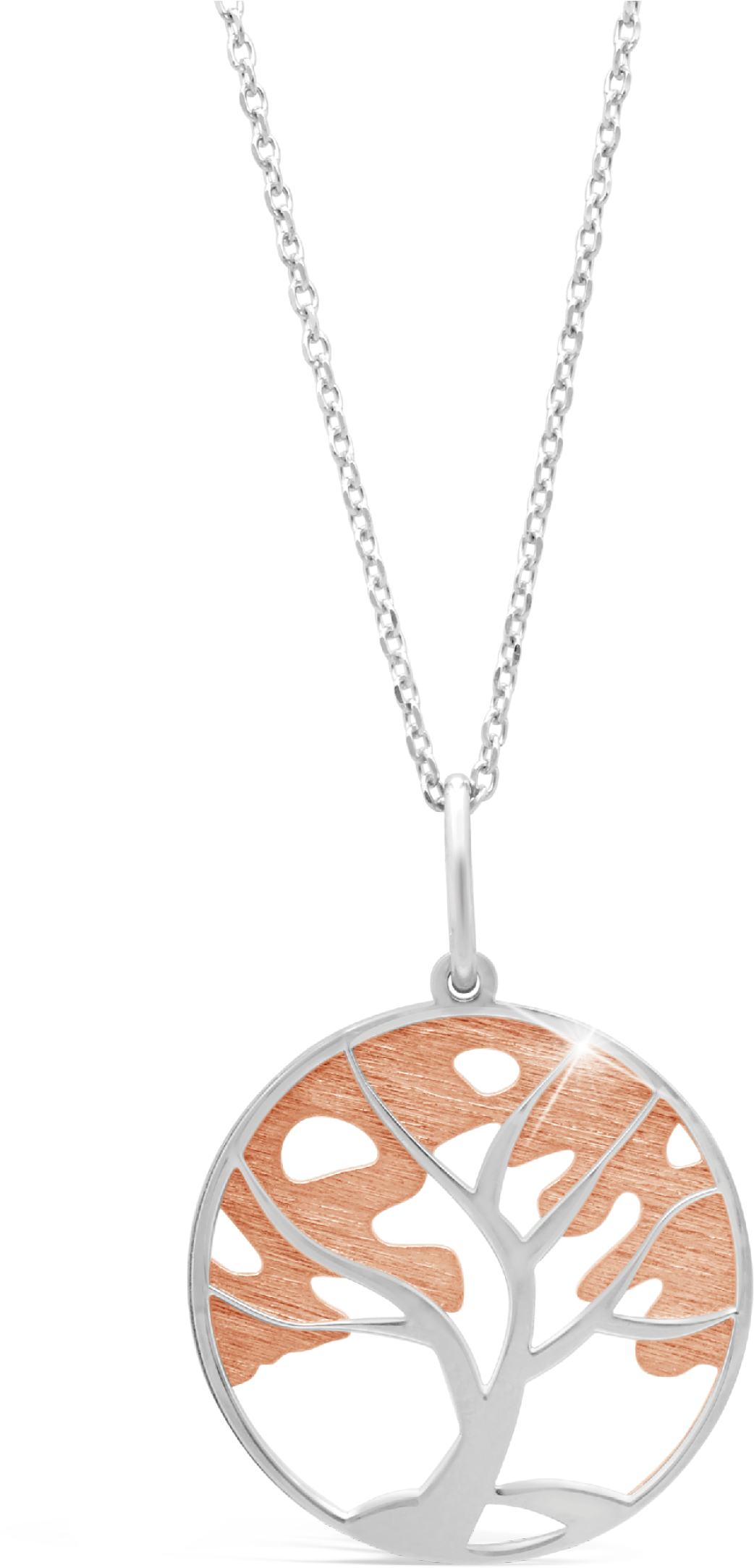 Download Silver & Rose Gold Plated Fancy Open Design Tree Of ...