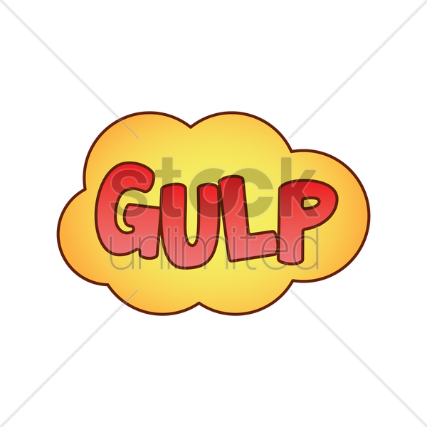 Gulp Comic Speech Bubble V矢量图形 (600x600), Png Download
