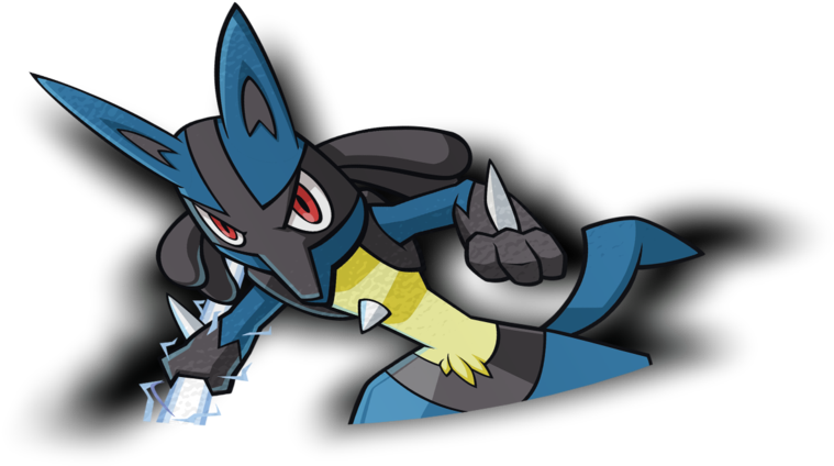 Lucario Peeker Sticker - Cartoon (1280x1280), Png Download