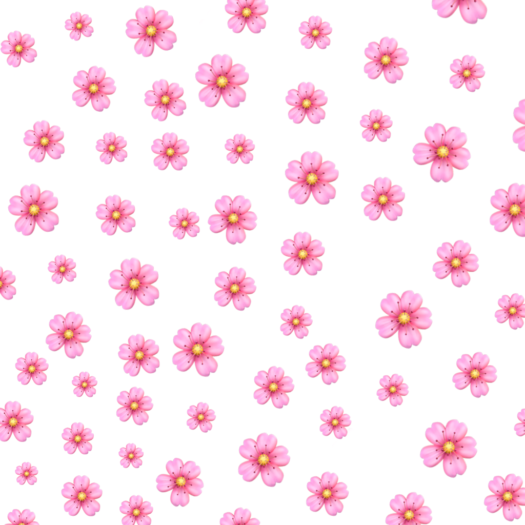 Download #flowers #emoji #backround #pink - Emoji | Transparent PNG ...