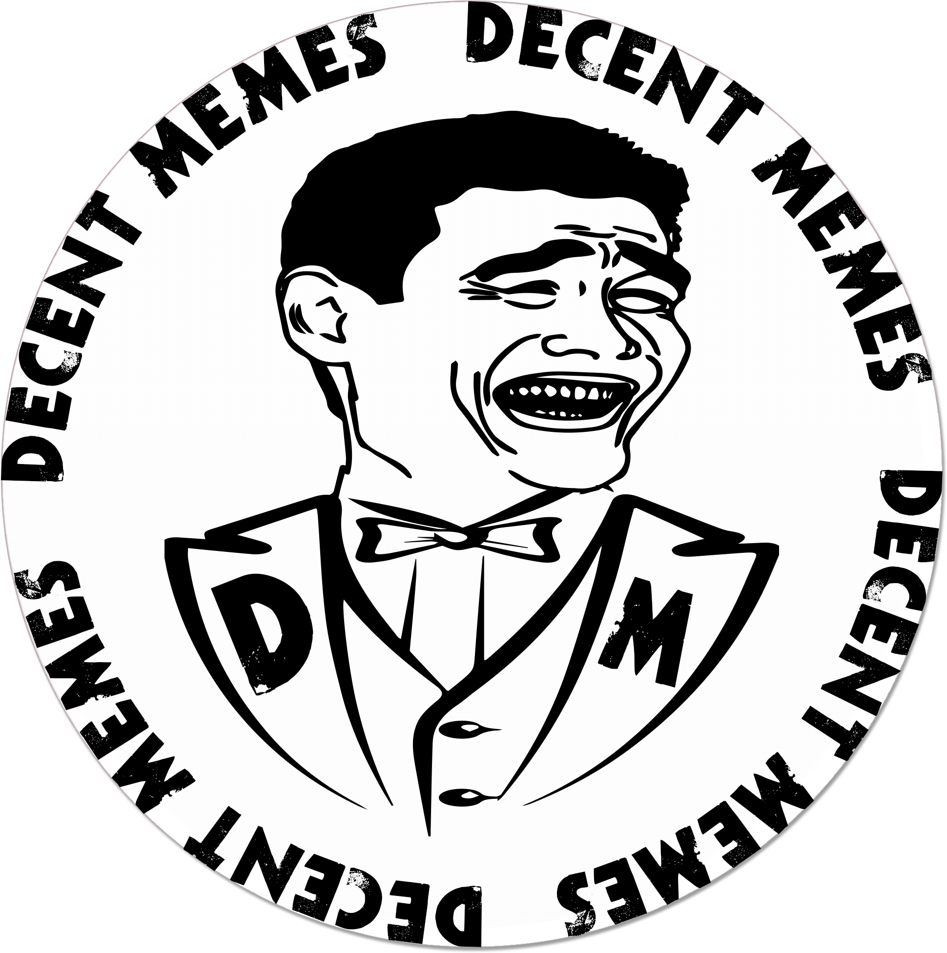 Decent Memes Logo Clear - Logo Meme Png (2000x2000), Png Download