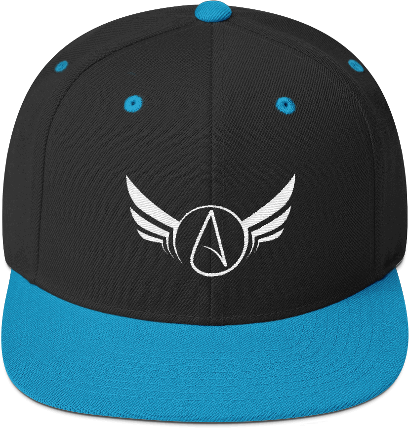 Atheist Wings Snapback Hat (1000x1000), Png Download
