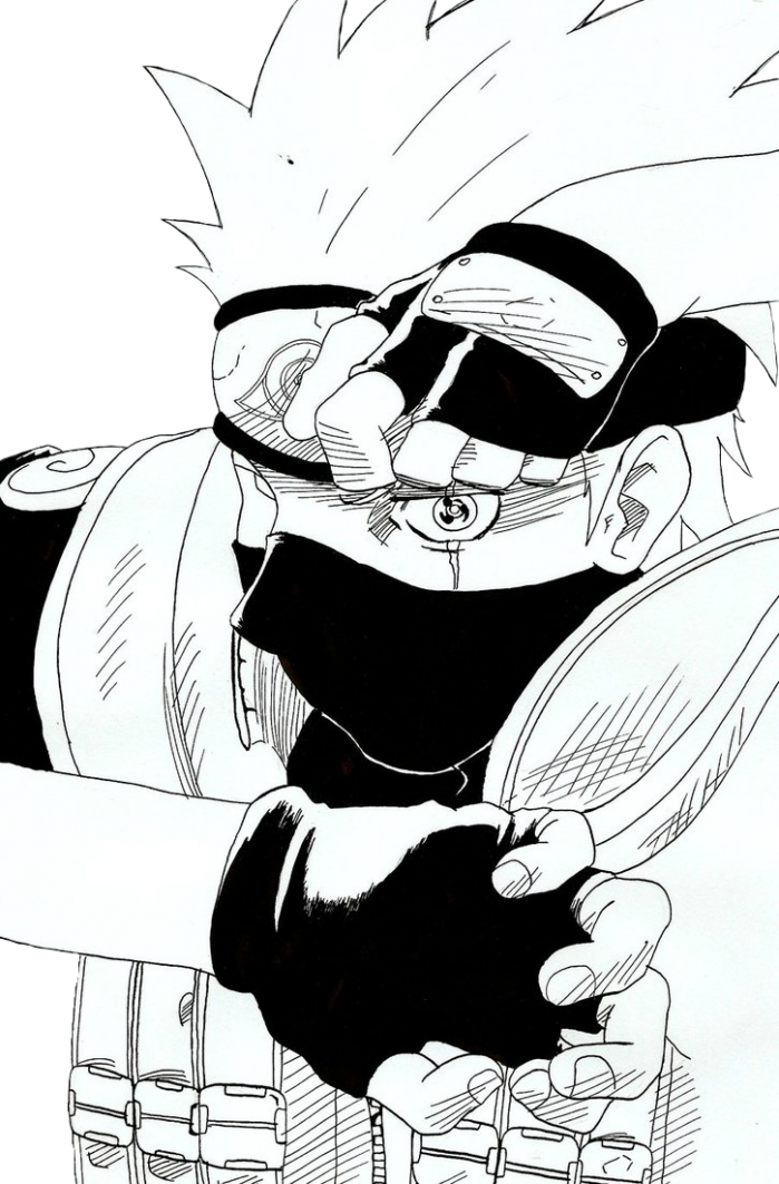 Kakashi Manga (699x1063), Png Download