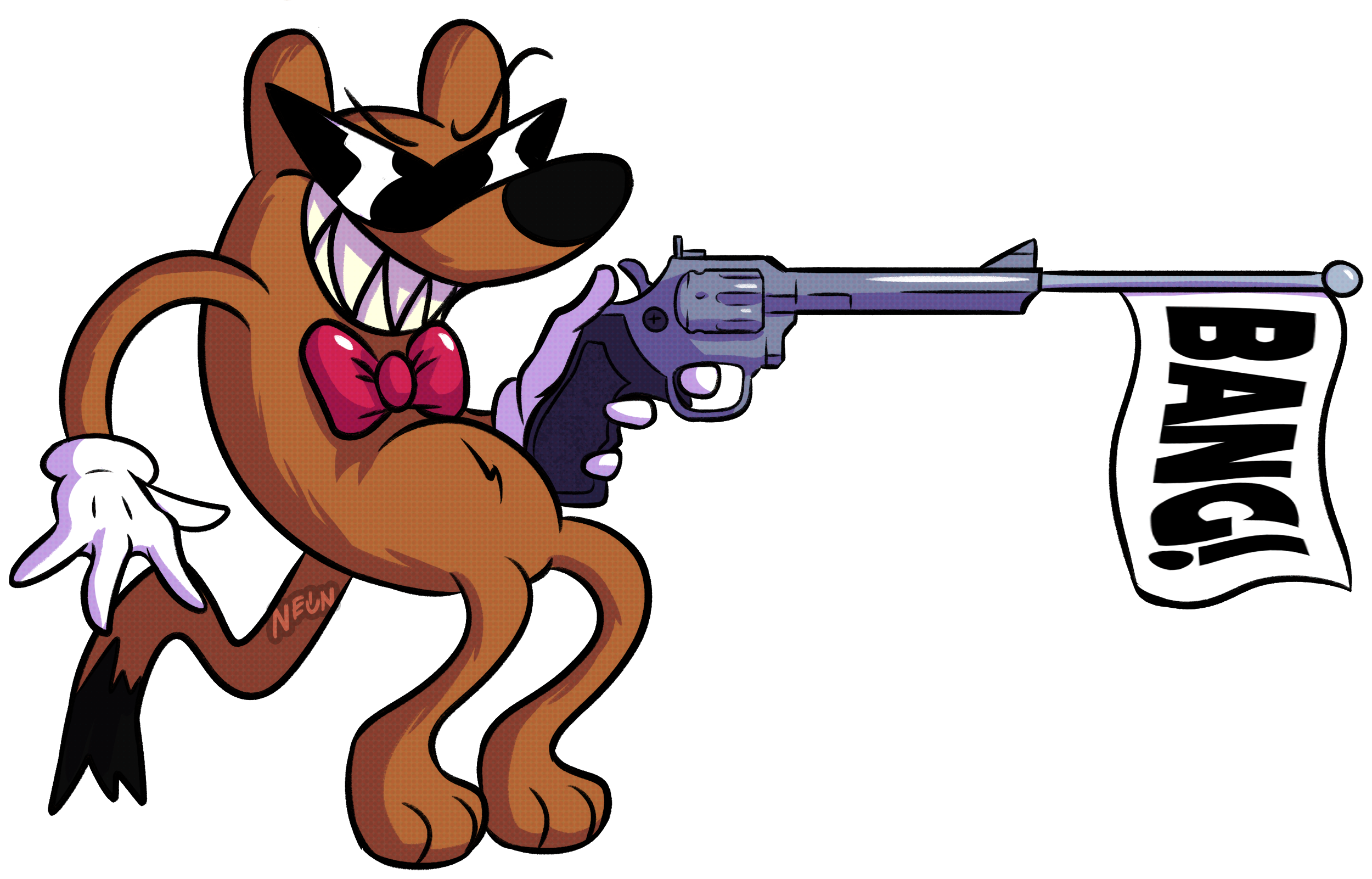 Willie Weasel - Cartoon (2500x1601), Png Download