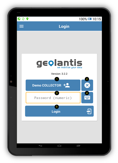 Mobile Login Screen - Smartphone (473x650), Png Download
