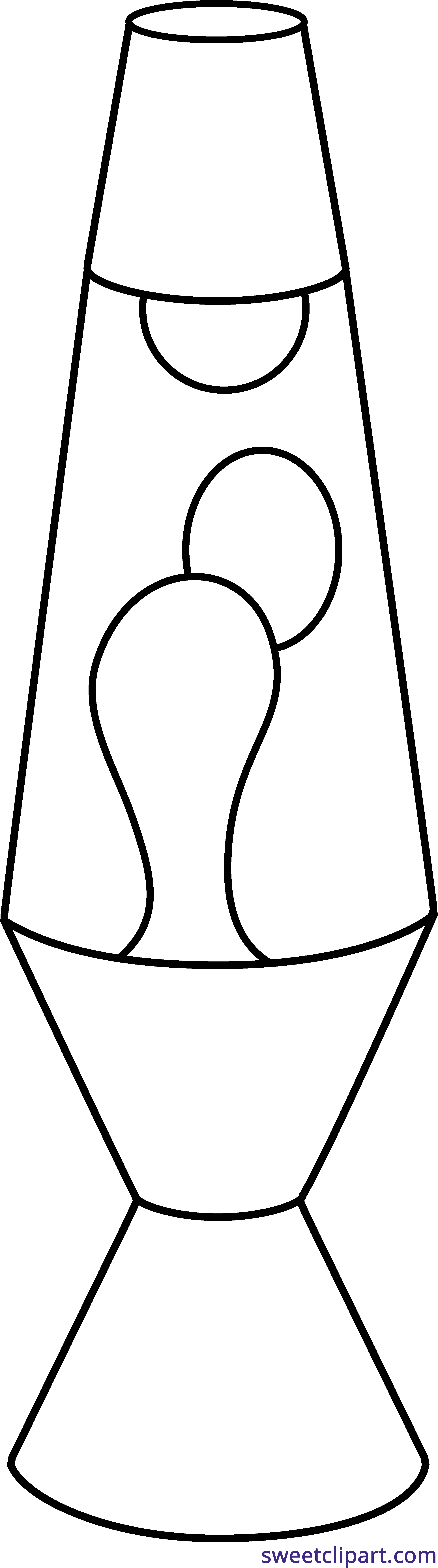 Download Lamps Clipart Outline - Lava Lamp Outline | Transparent PNG ...