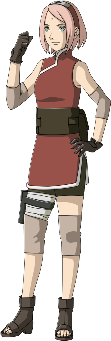 Sakura Haruno - Naruto Sakura Full Body (692x1154), Png Download