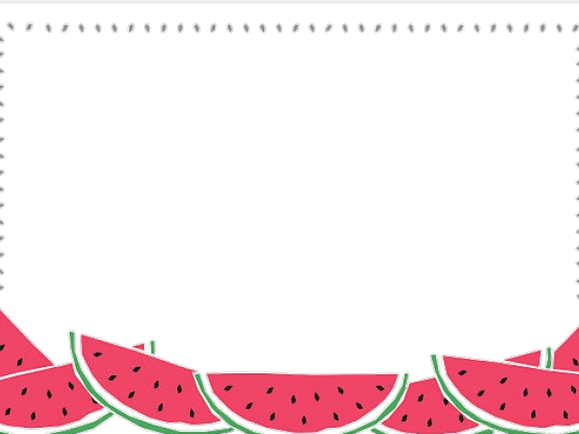 Watermelon Clipart Frame - Watermelon (640x480), Png Download