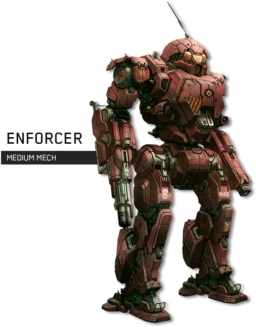 Download Enforcer-silhouette - Enforcer Mechwarrior | Transparent PNG ...