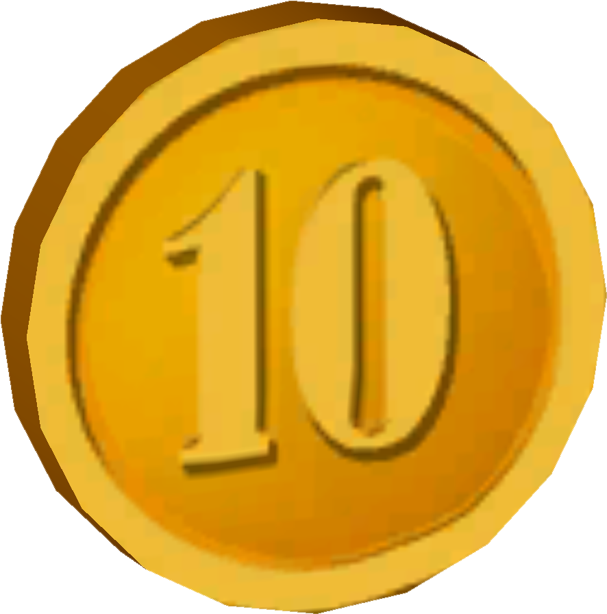 Pre-alpha Gold Coin ''10'' - Gold Coin 1 (945x914), Png Download