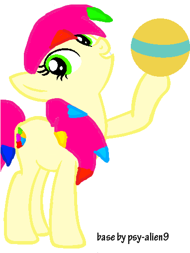 Found A Ball Mlp Base By Psy Alien9-d7cj3aw - Cartoon (387x527), Png ...
