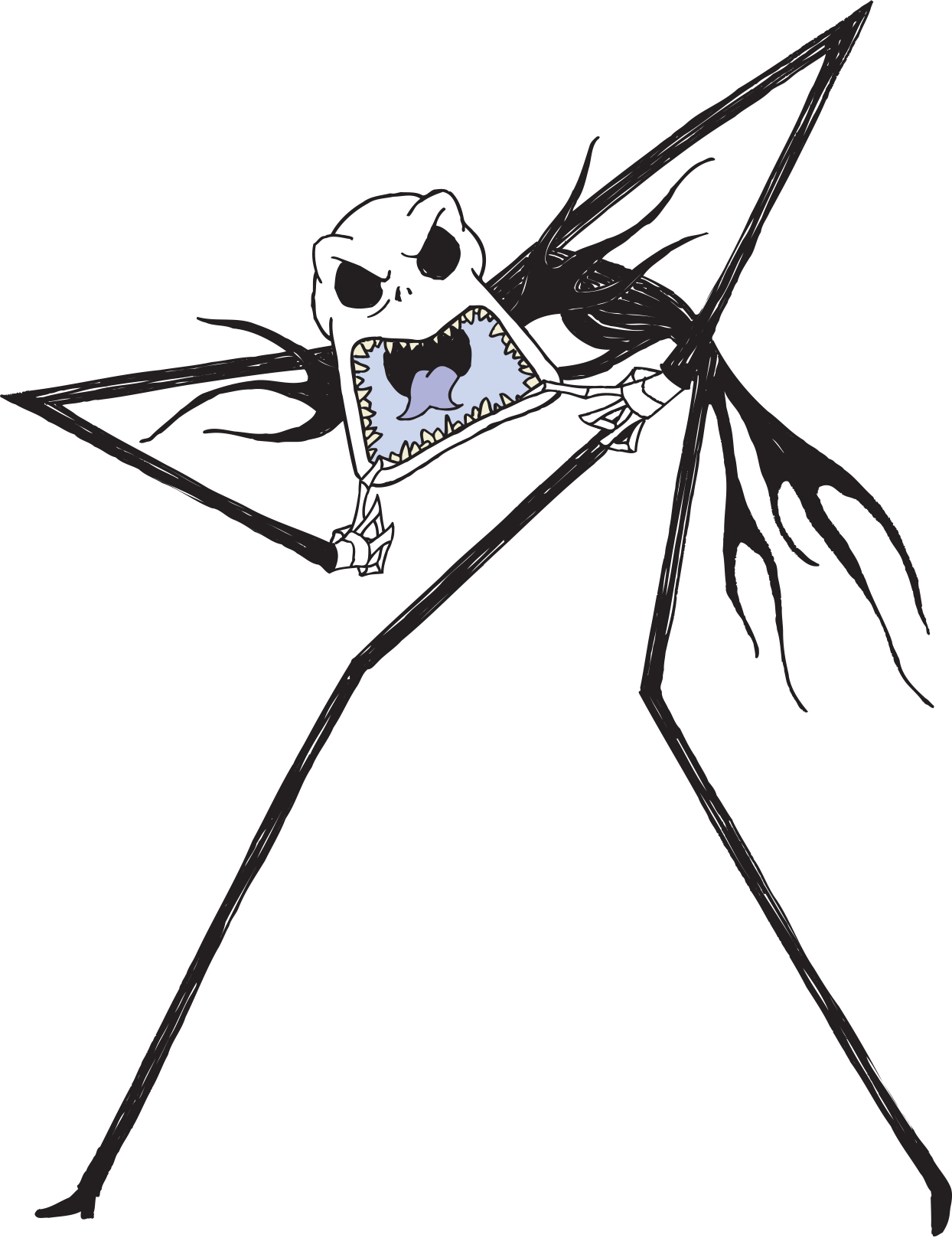 Nightmare Before Christmas Sticker Book (1244x1621), Png Download