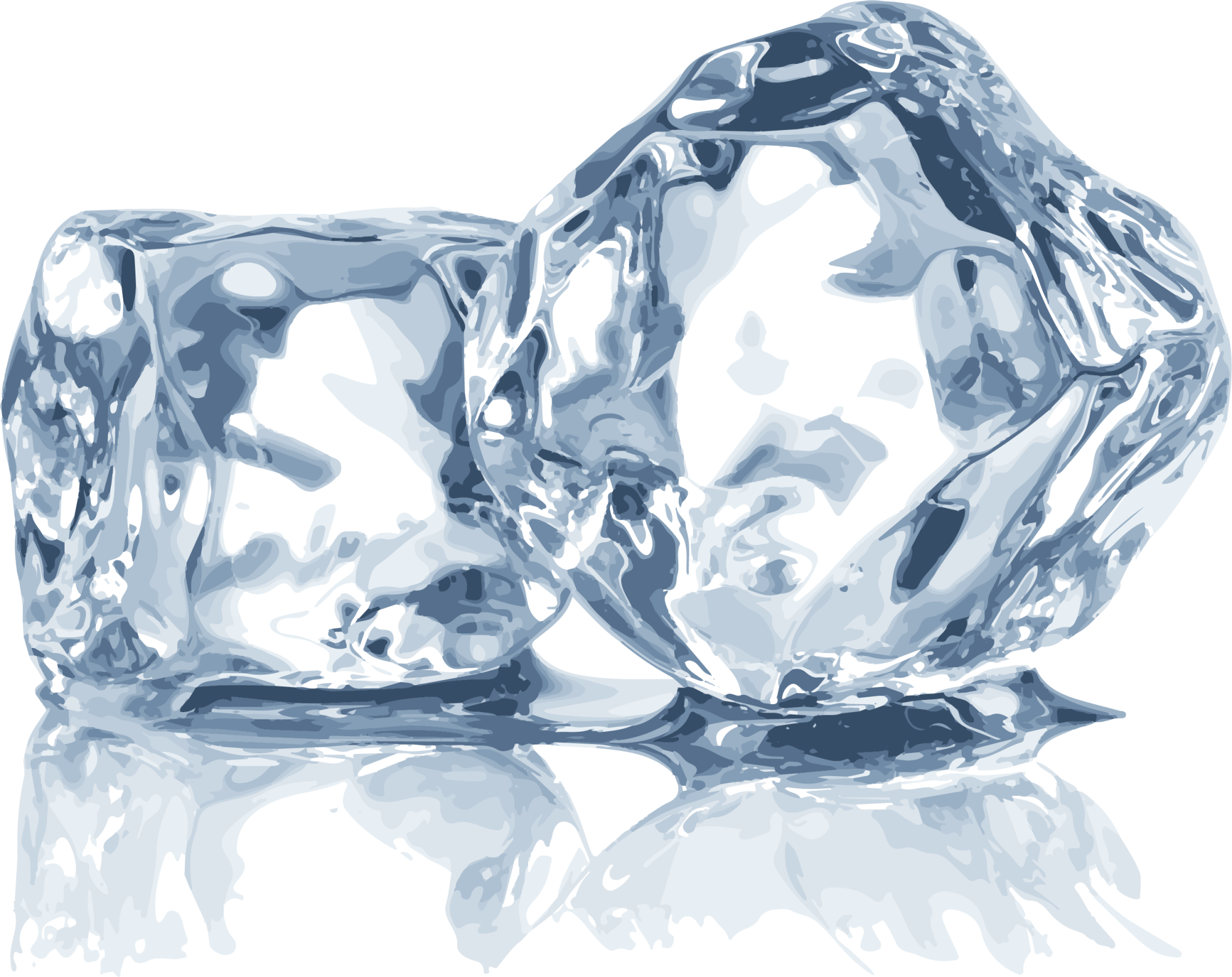 Download Royalty Free Ice Cube Blue Transprent Png - Ice Cube On Glass ...