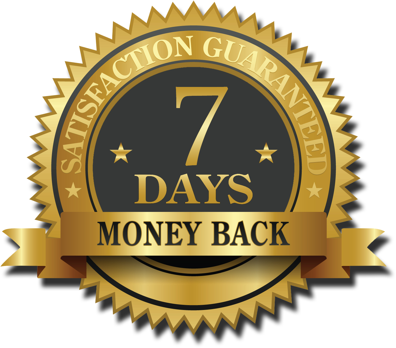 7 Day Money Back Guarantee - University Emblems (1398x1227), Png Download