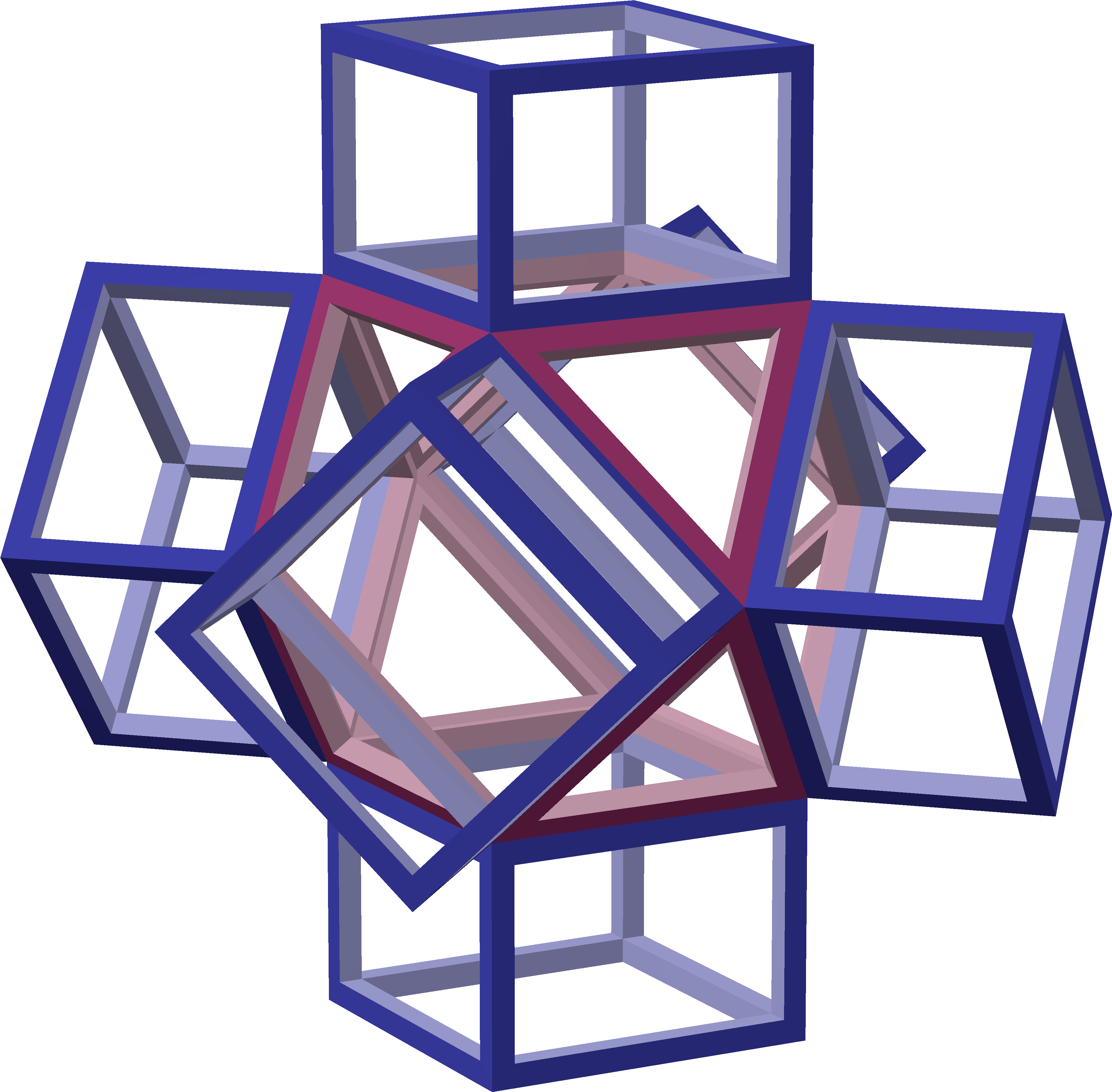 Small In Great Rhombi 4-4, Davinci Small With Cuboids (3944x3876), Png ...