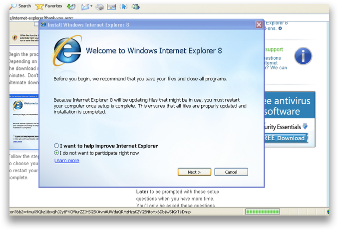 6 - - Internet Explorer 8 (718x493), Png Download