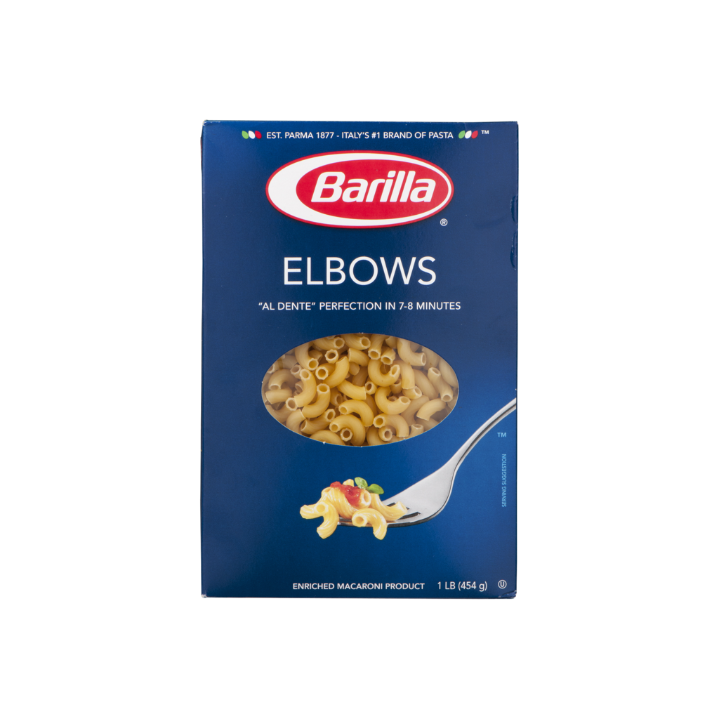 Barilla Elbow Macaroni 1 Lb - 1 Box Elbow Macaroni (1024x1024), Png ...
