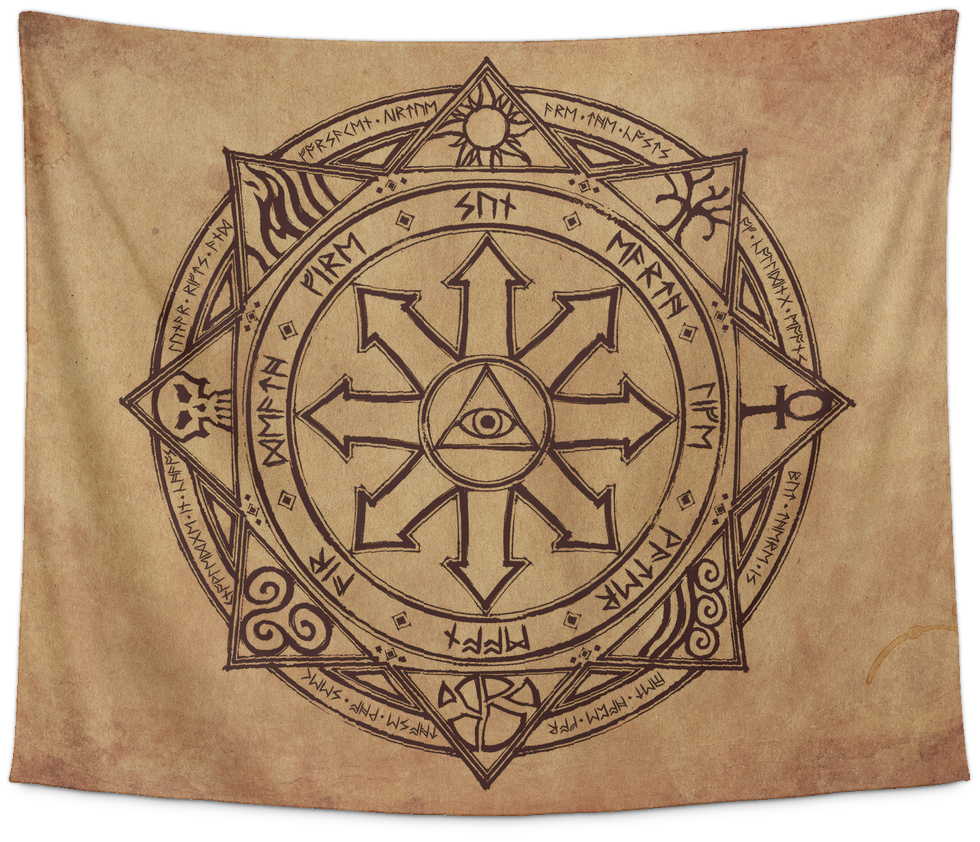 Download Magic Sigil Parchment Tapestry - Magic Sigil | Transparent PNG ...
