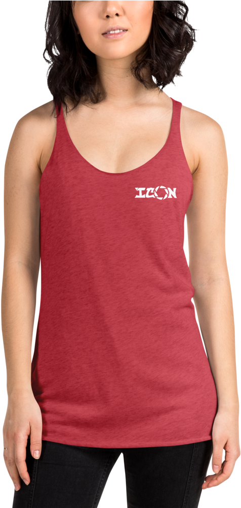 Icon Final Copy White Mockup Front Womens 2 Vintage - Racerback ...