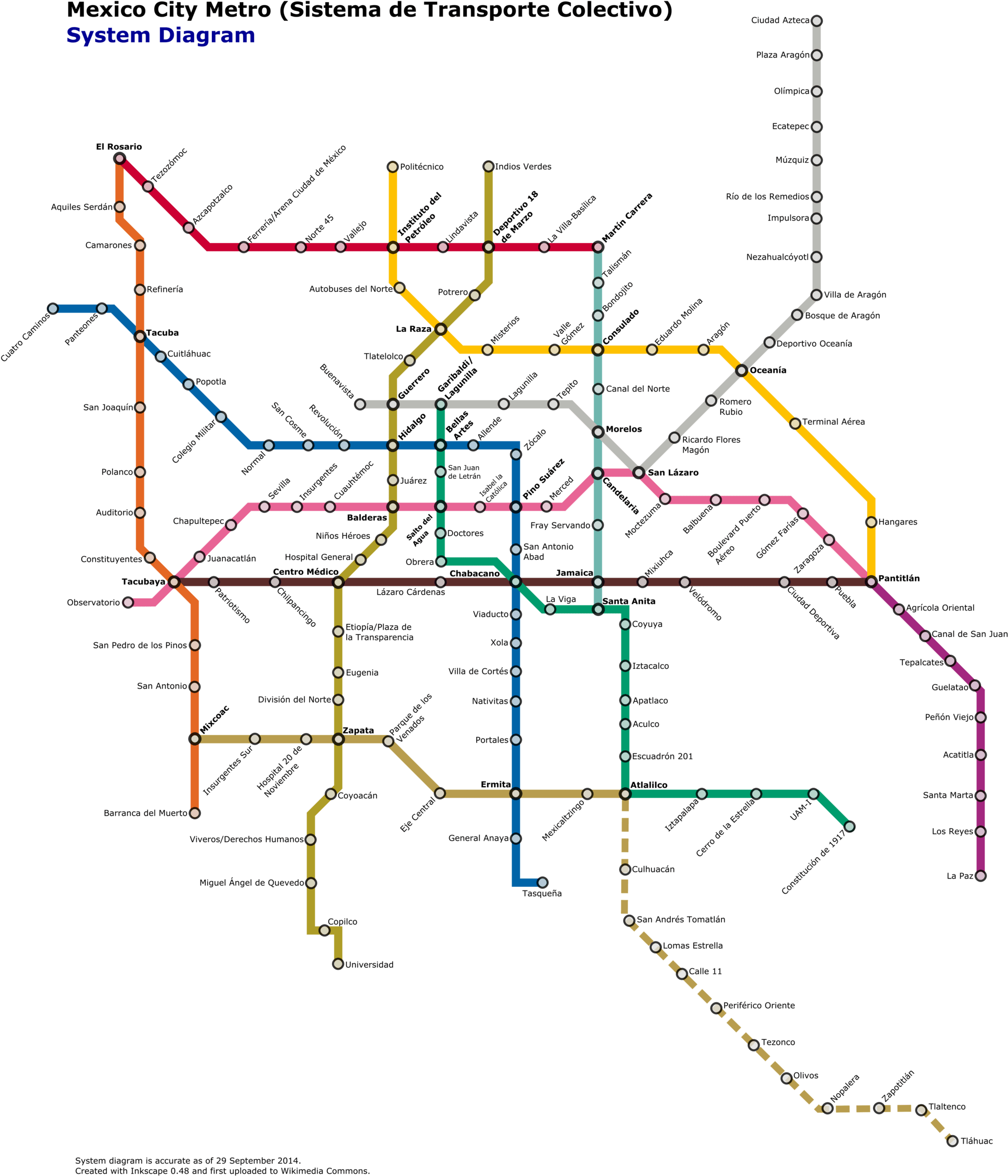 Metro Map - Mexico City Metro Map (2048x2370), Png Download