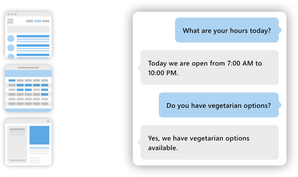 Qna Maker Hero - Microsoft Qna Maker (1300x768), Png Download