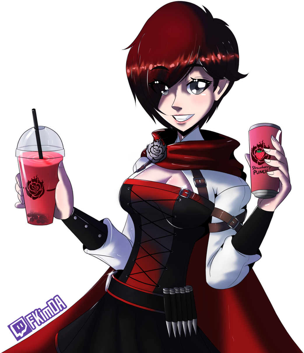 Download @roosterteeth New Rwby Drinks - Cartoon | Transparent PNG ...